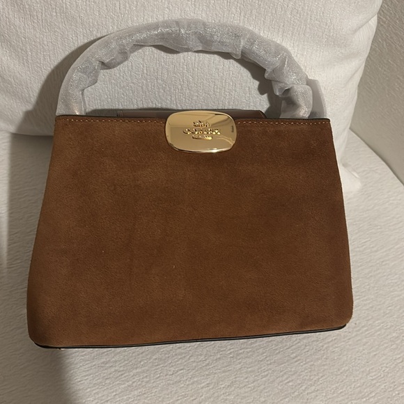 Coach | Bags | Eliza Mini Carryall Bag In Suede | Poshmark